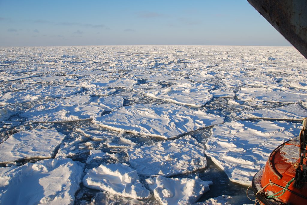Jūros ledas iš kosmoso - Arkties jūros ledo ir jo ryšio su klimatu ...
